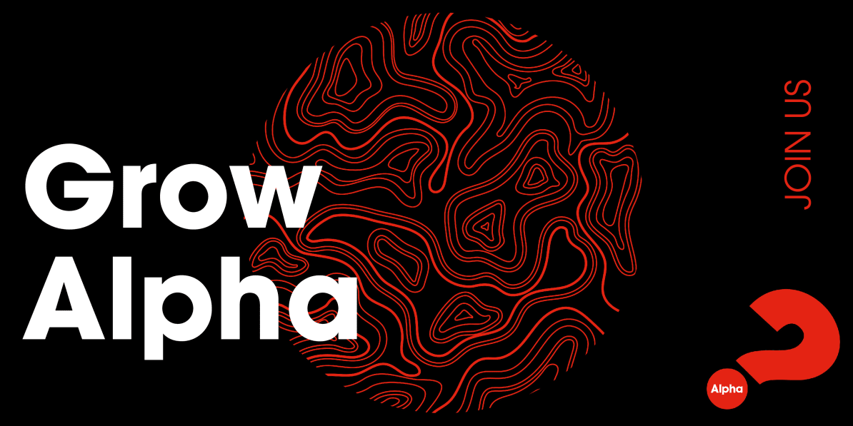 alpha course logo white